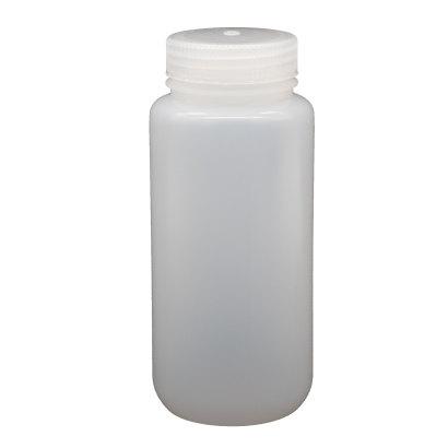 500 mL/cc Natural HDPE Wide Mouth Bottle, 53-415 with Cap » Hazmatpac